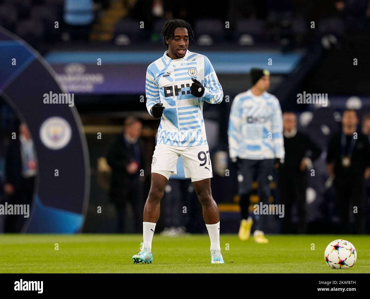 Manchester, UK. 2nd Nov, 2022. Josh Wilson-Esbrand of Manchester City ...