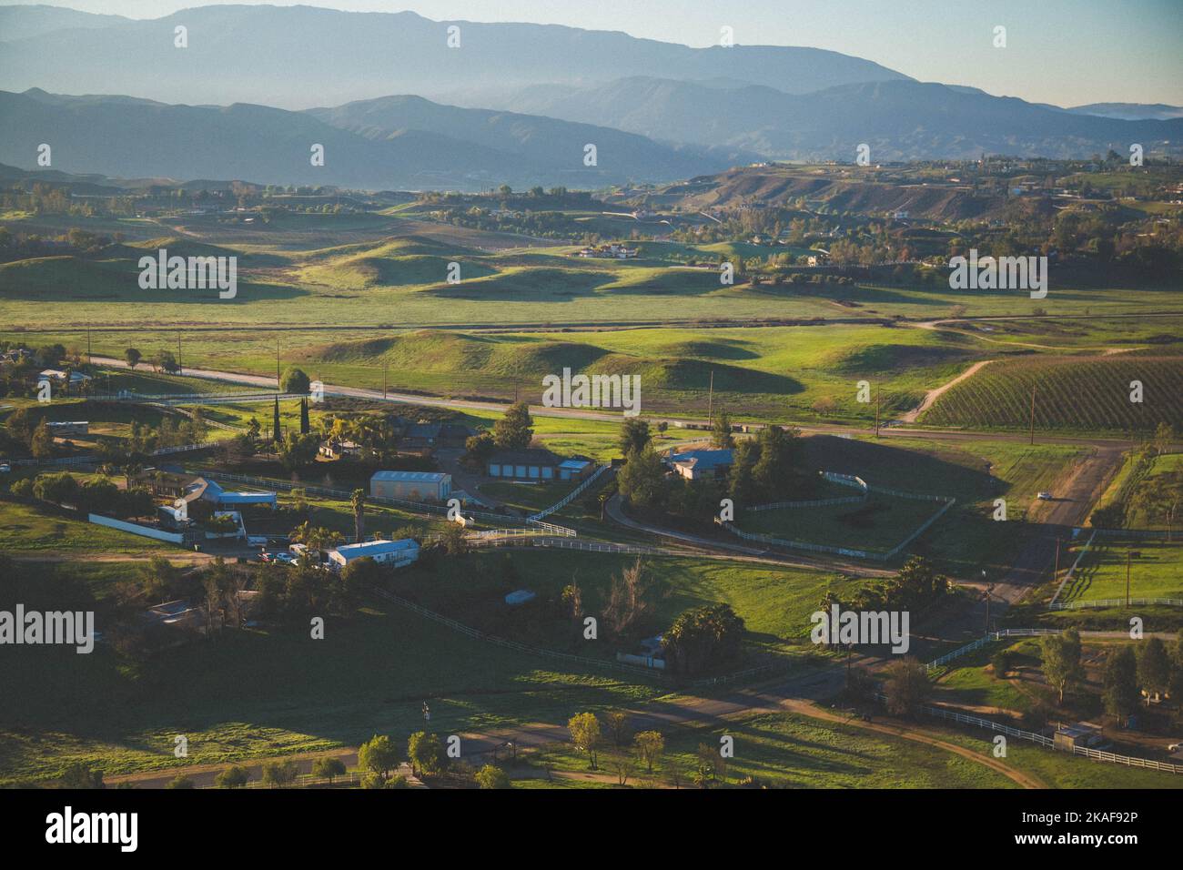 Rural scenery with vineyards in Temecula, attraction in Southern ...