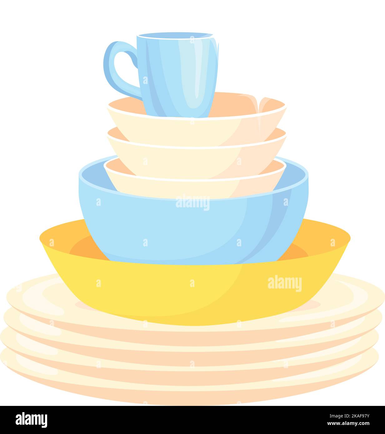 Stack Of Dishes Clip Art