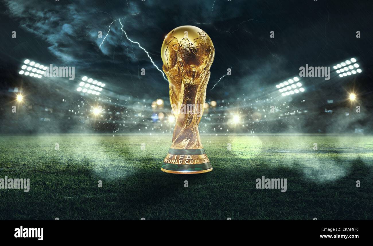 2022 World Cup Trophy Wallpaper