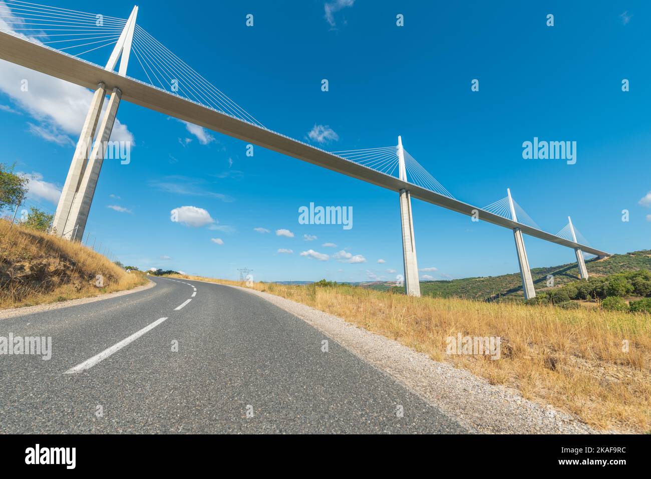 Millau Viaduct bridge , the highest bridge in the World. Aveyron ...