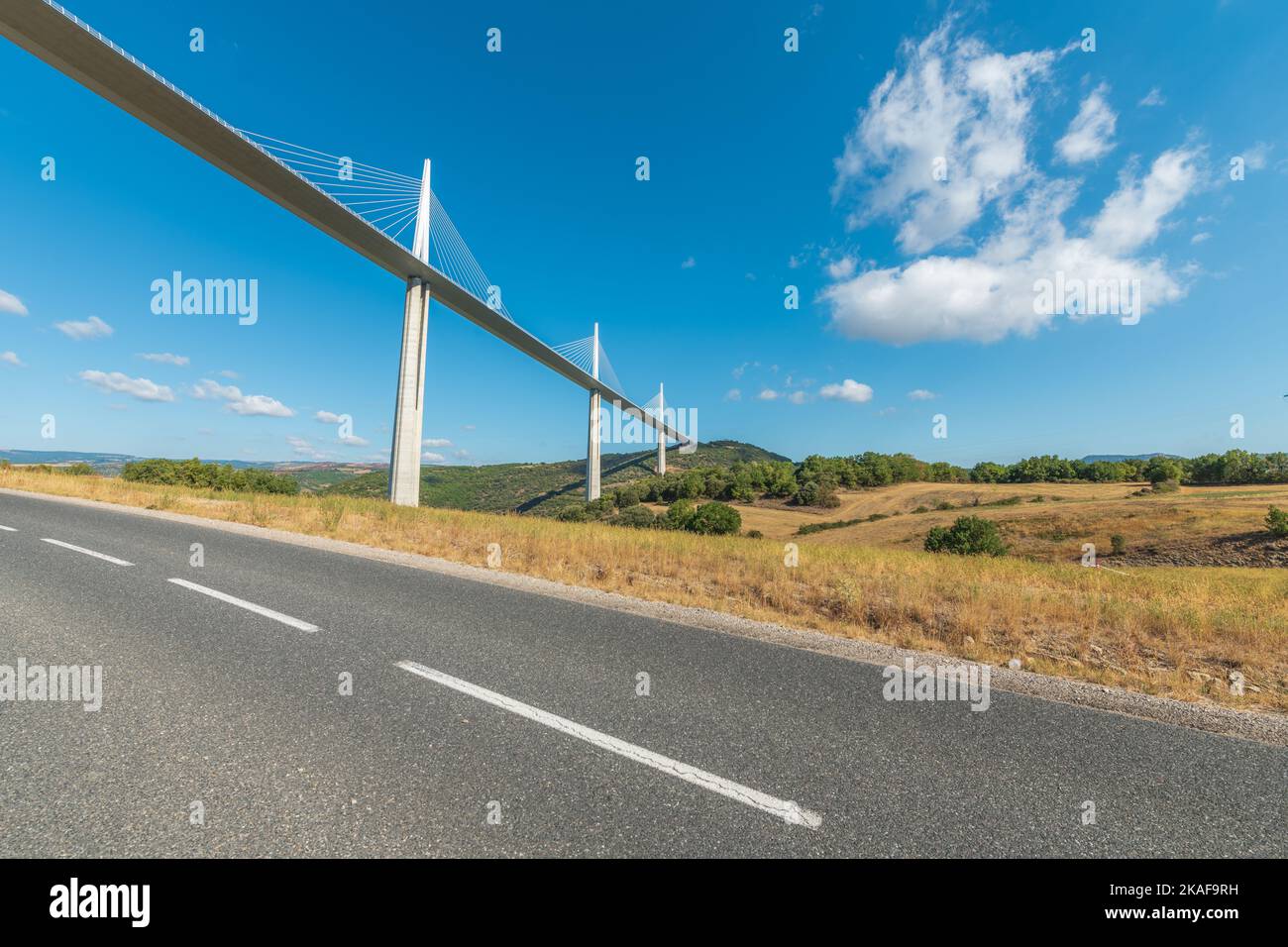 Millau Viaduct bridge , the highest bridge in the World. Aveyron ...