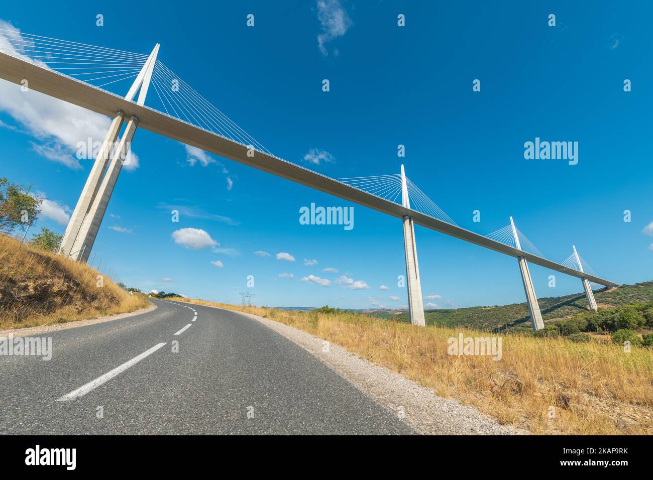 Millau Viaduct bridge , the highest bridge in the World. Aveyron ...