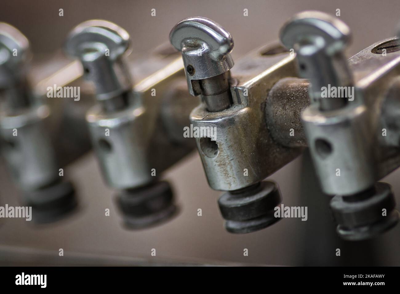 A closeup shot of details of an industrial mechanism Stock Photo - Alamy