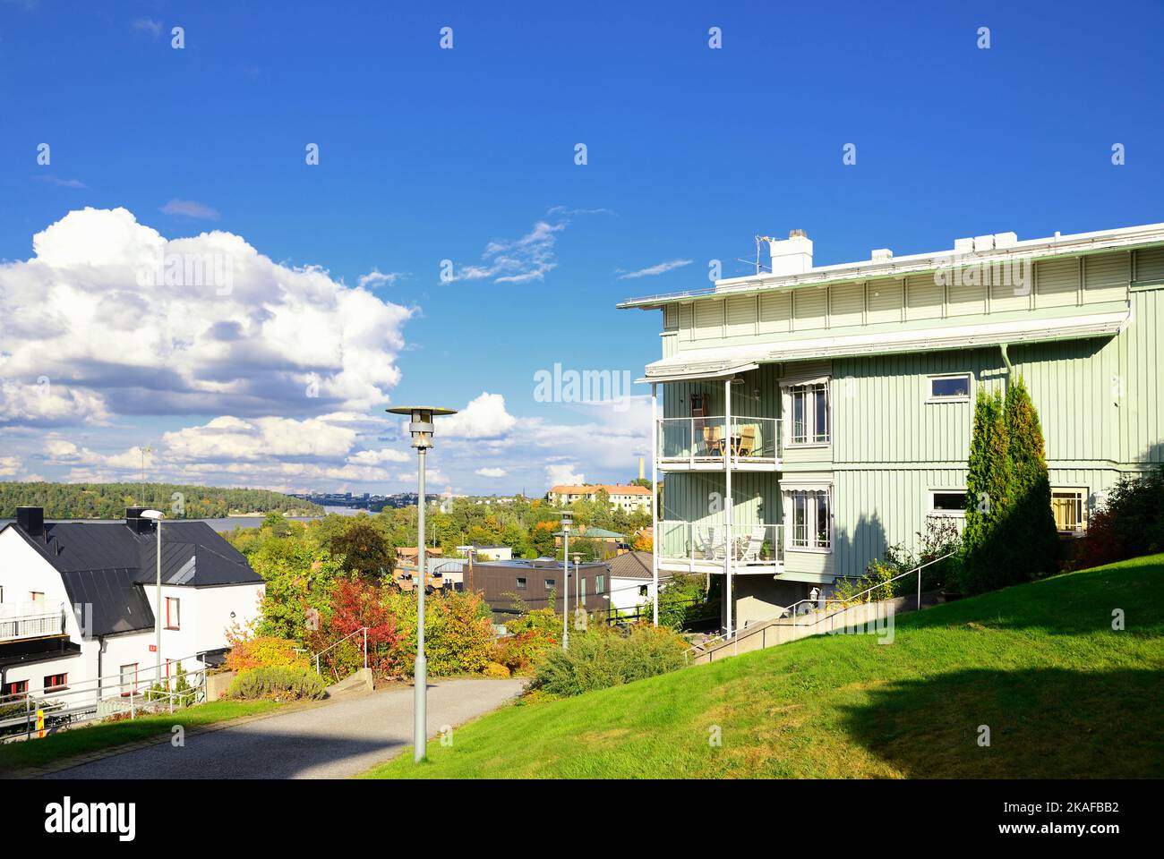 Swedish housing, Stockholm in Sweden Stock Photo - Alamy
