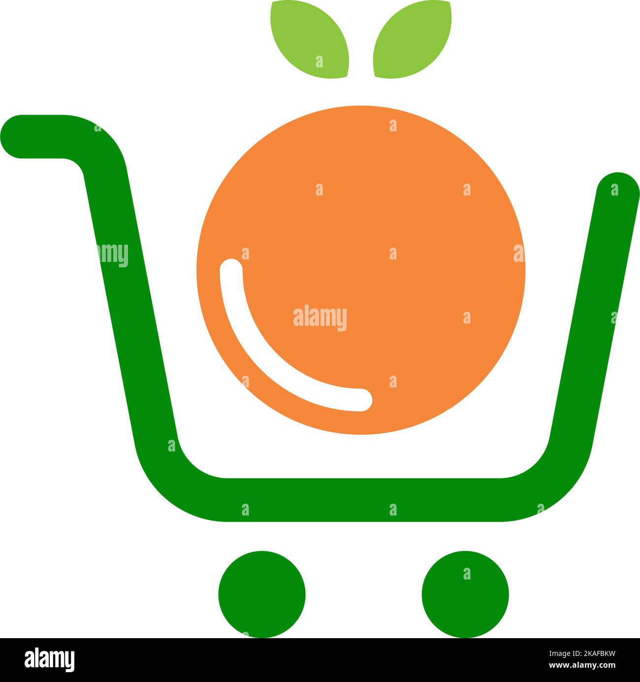 Logo design of organic fresh fruit in vector Stock Vector Image & Art ...