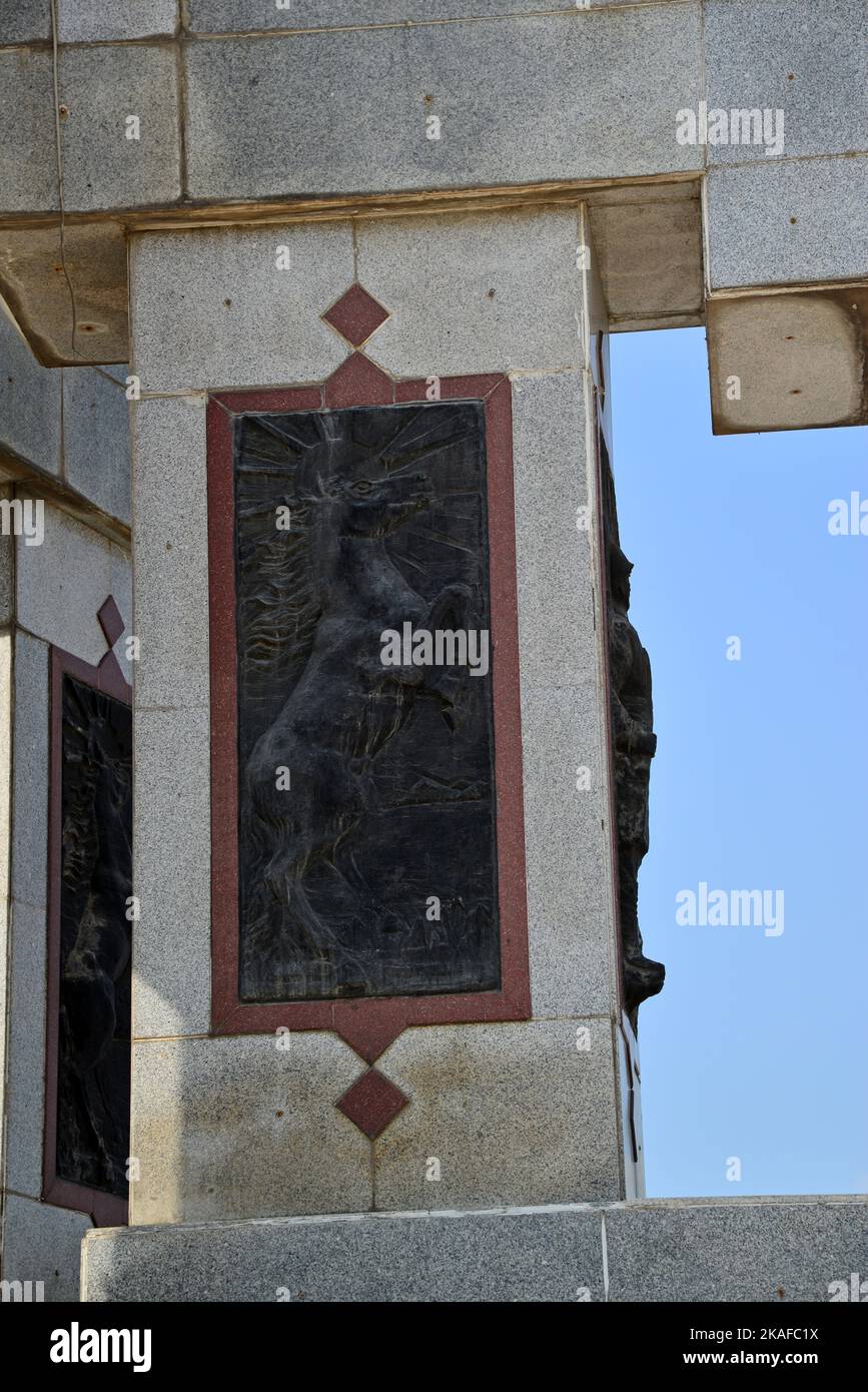 The Genocide Monument, located in Igdir, Turkey, was built to represent ...