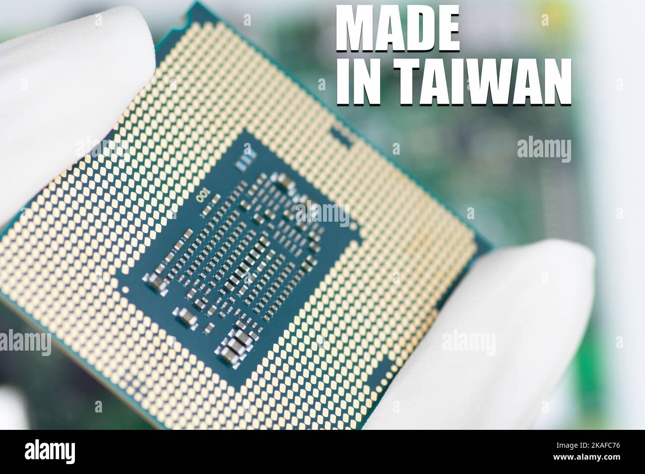 Made in Taiwan war chip shortage global crisis Stock Photo - Alamy