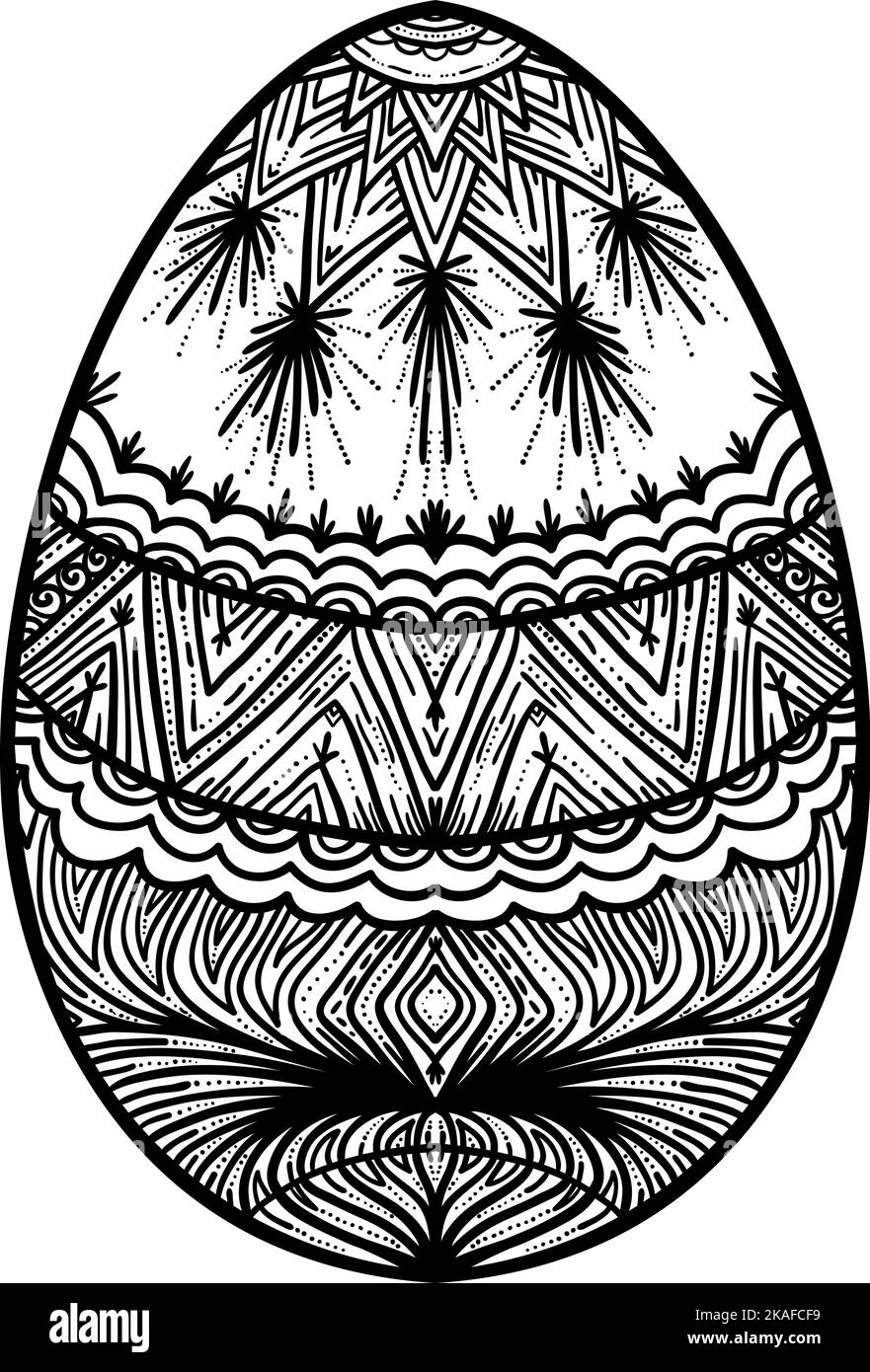 Easter holiday symbols greeting Black and White Stock Photos & Images ...