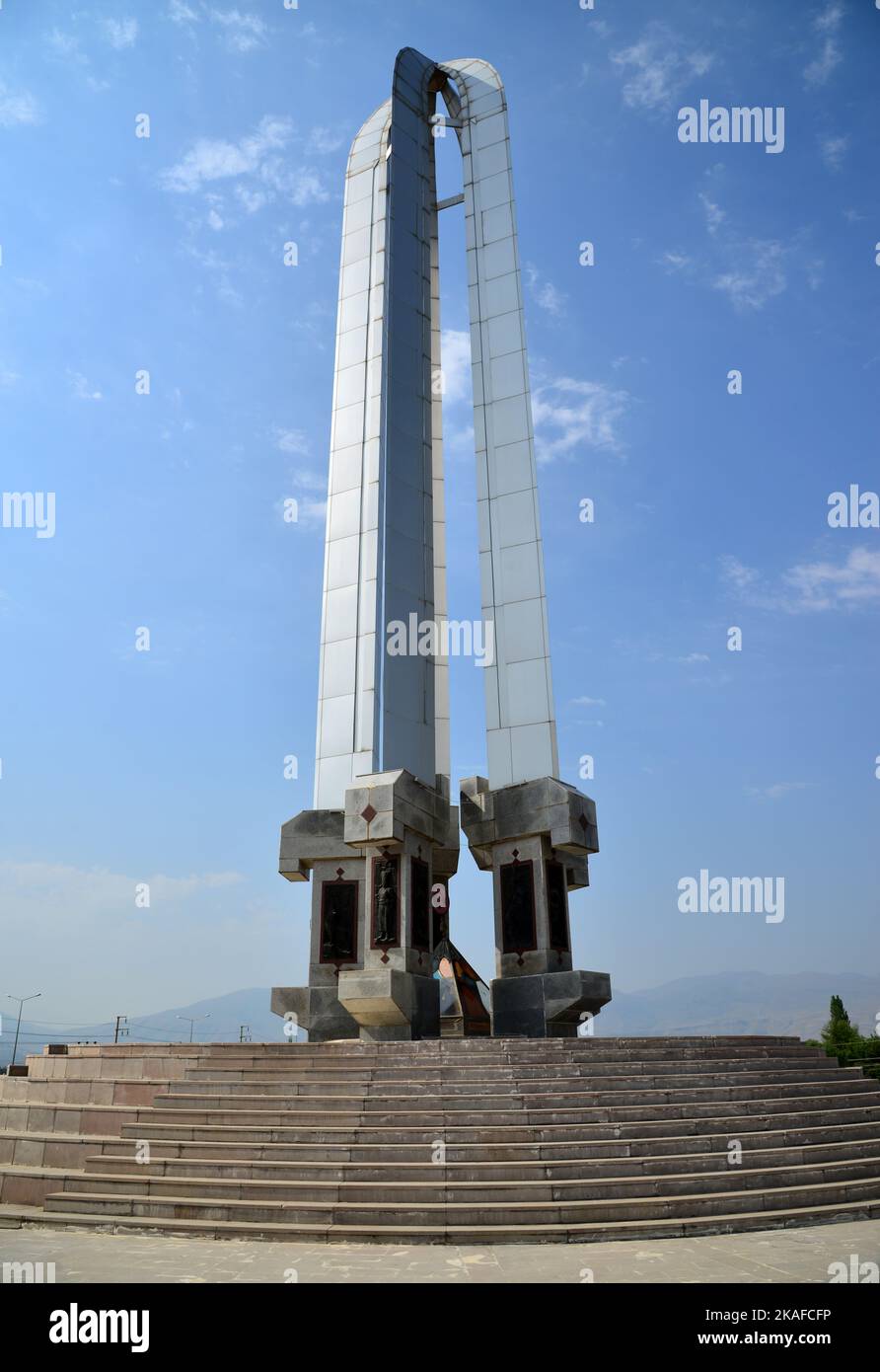 The Genocide Monument, located in Igdir, Turkey, was built to represent ...