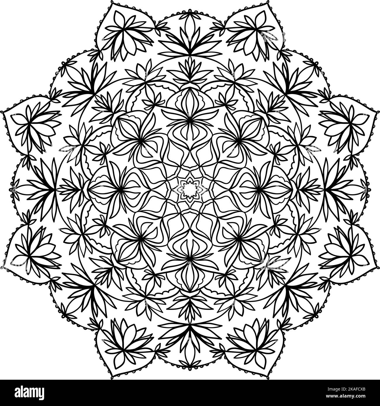 White mandala pattern hi-res stock photography and images - Alamy