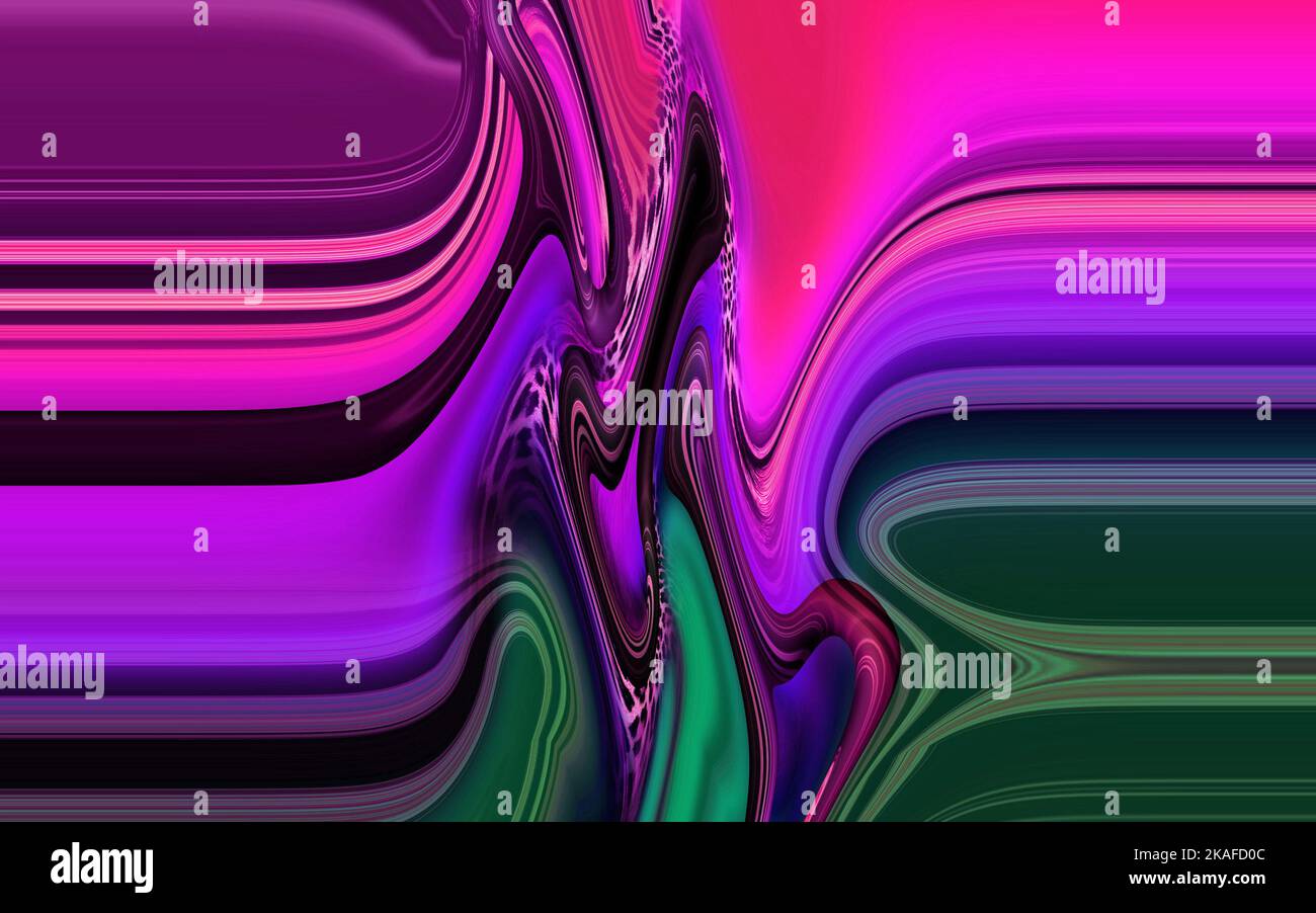 Colorful patterns fractal.Psychedelic fractal,texture of brush strokes ...