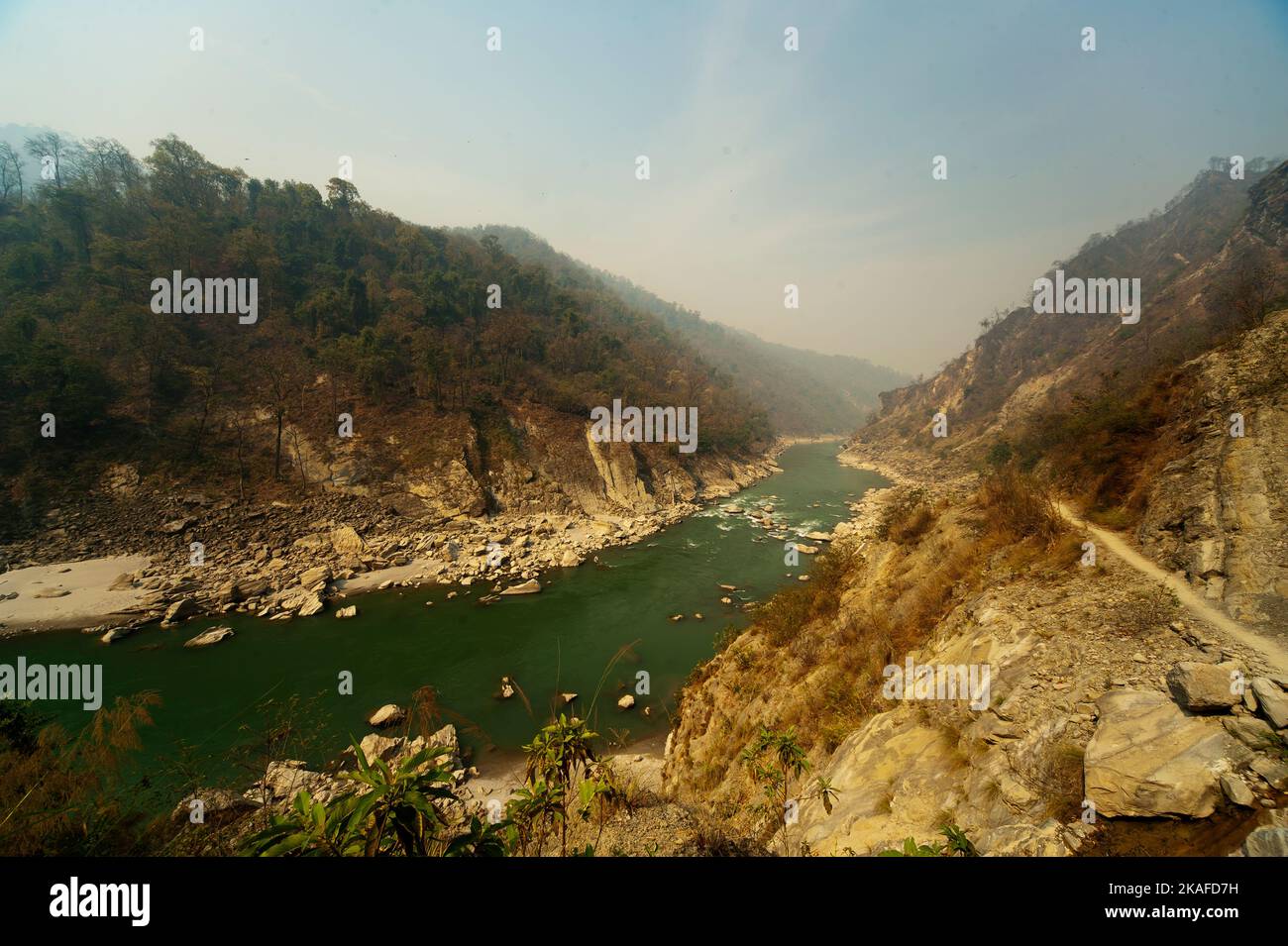 Sarda river on the India/Nepal border. This trek was made famous by Jim ...
