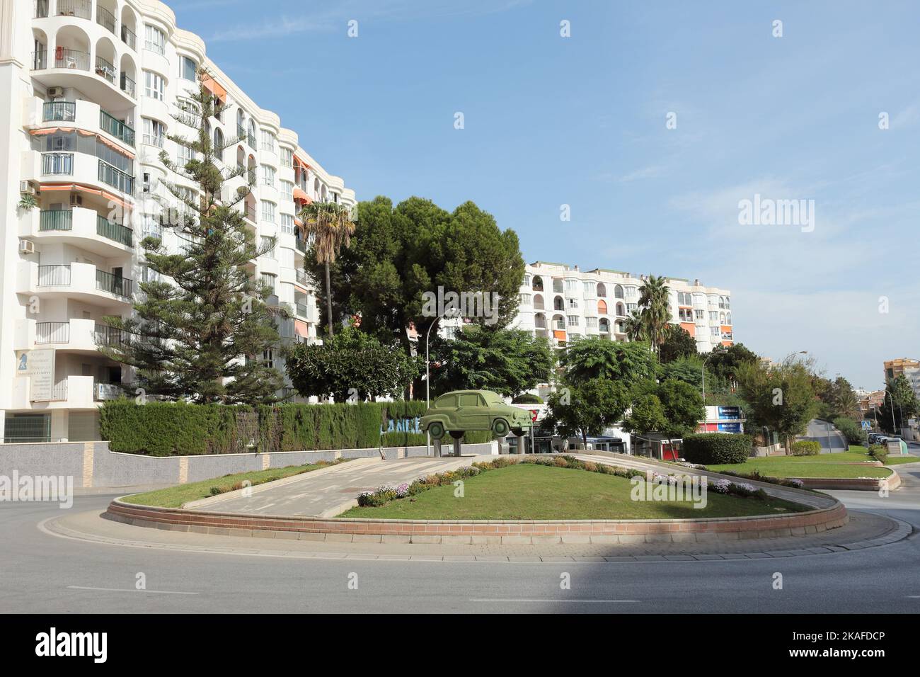 Seat 600 roundabout, Fuengirola, Málaga, Spain Stock Photo - Alamy