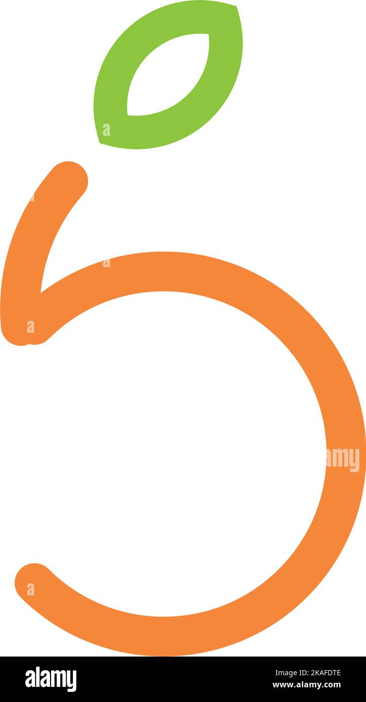 Logo design of organic fresh fruit in vector Stock Vector Image & Art ...