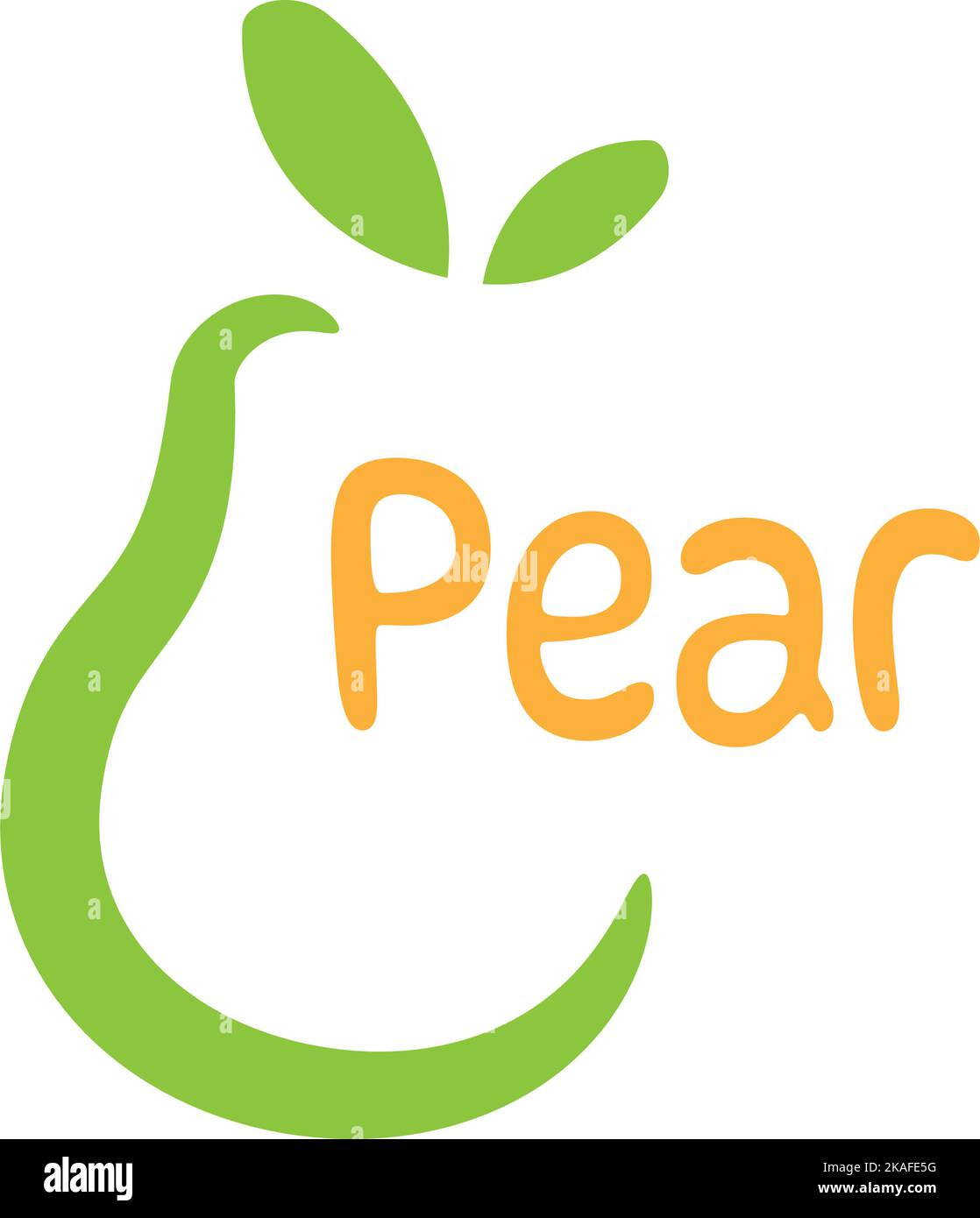 Logo design of organic fresh fruit in vector Stock Vector Image & Art ...