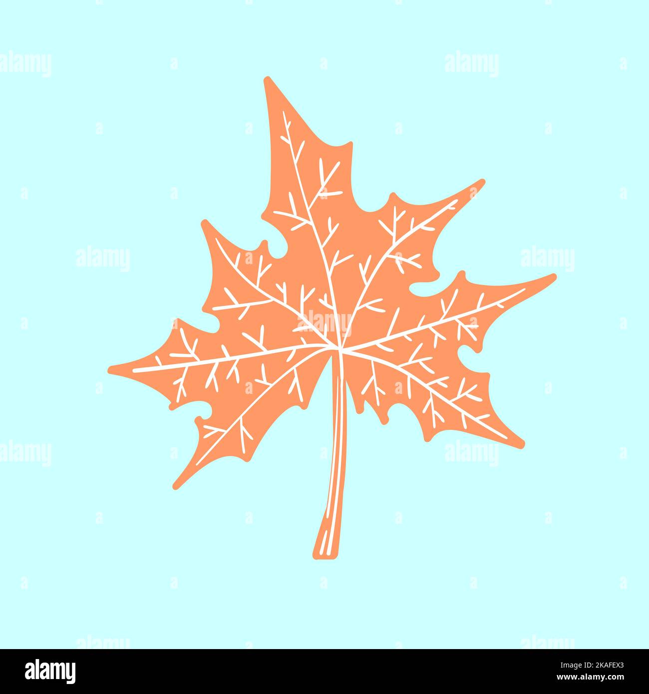 Colorful autumn maple leaf. Vector illustration Stock Vector Image ...