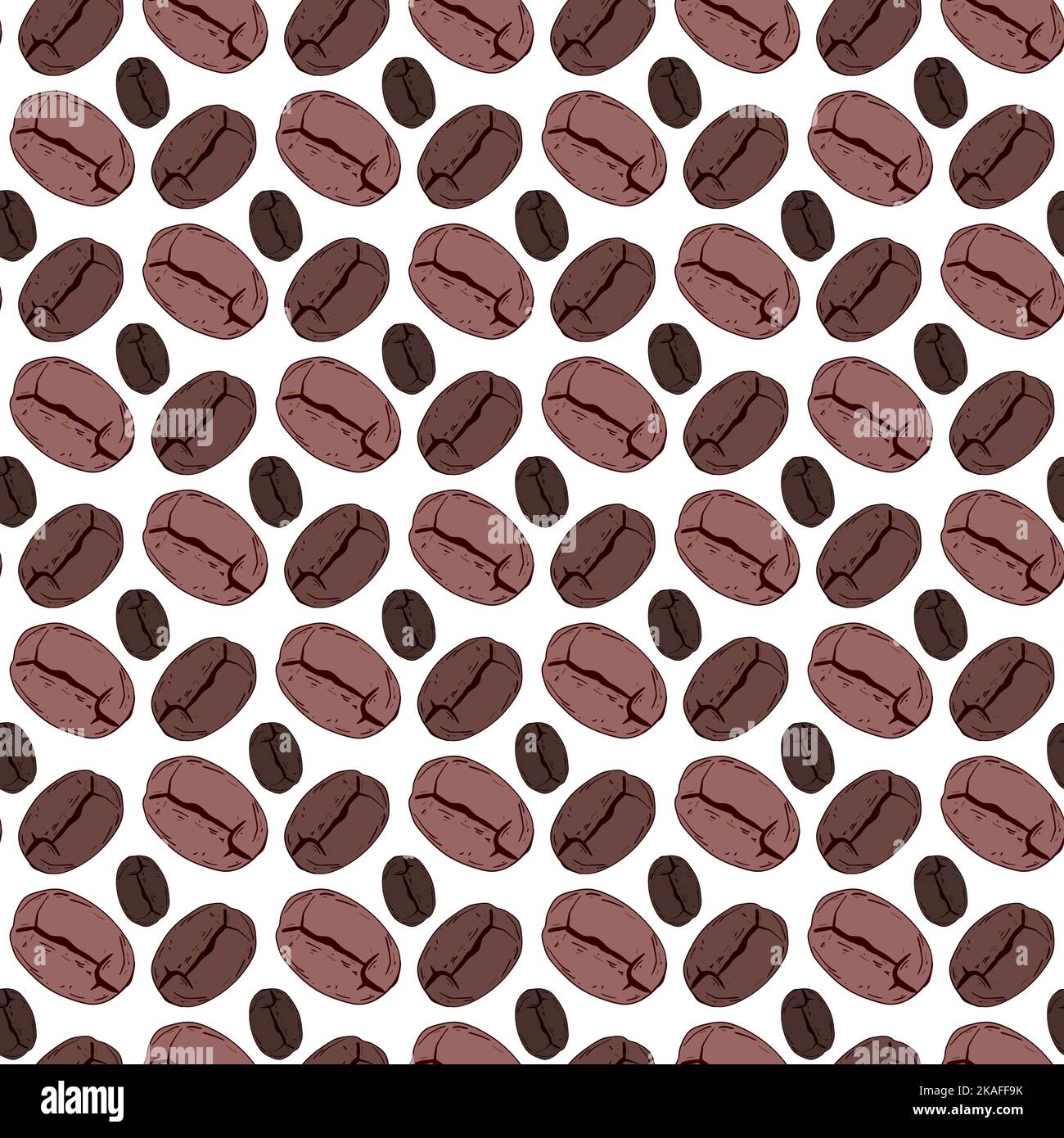 Seamless vector pattern with coffee beans Stock Vector Image & Art - Alamy