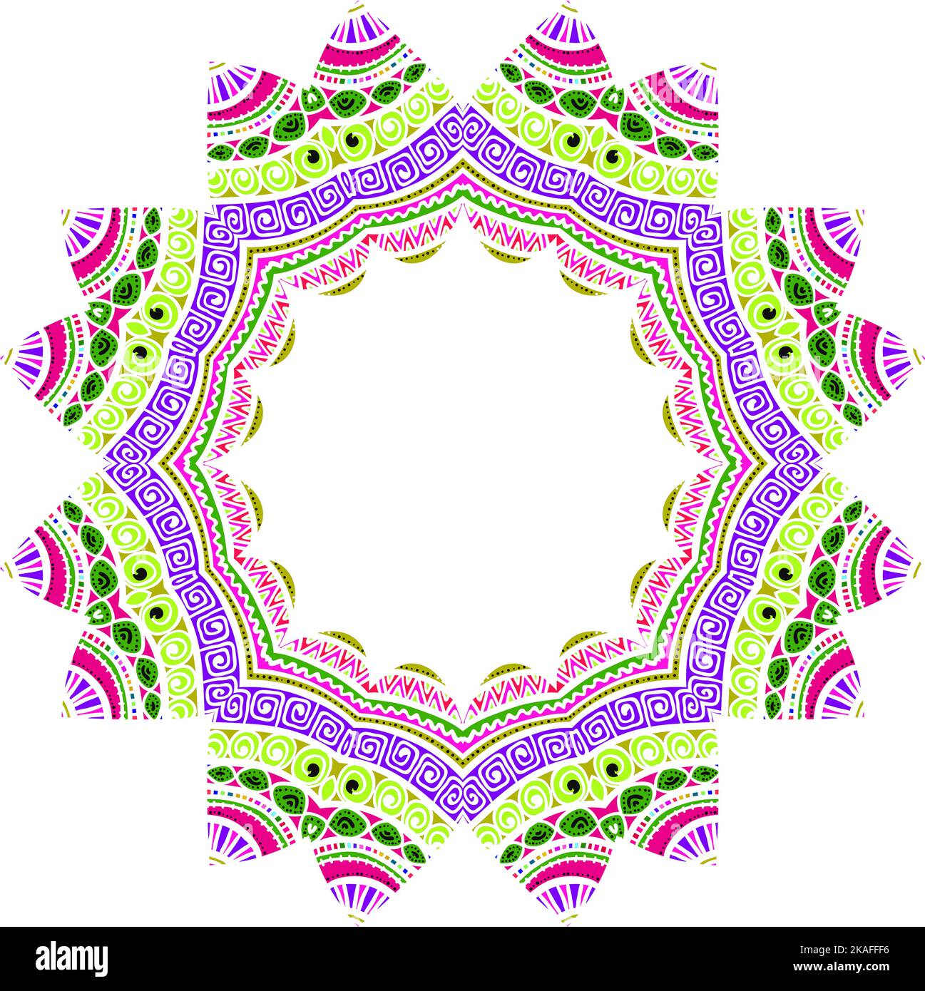 Abstract doodle frame or border. Element for design Stock Vector Image ...