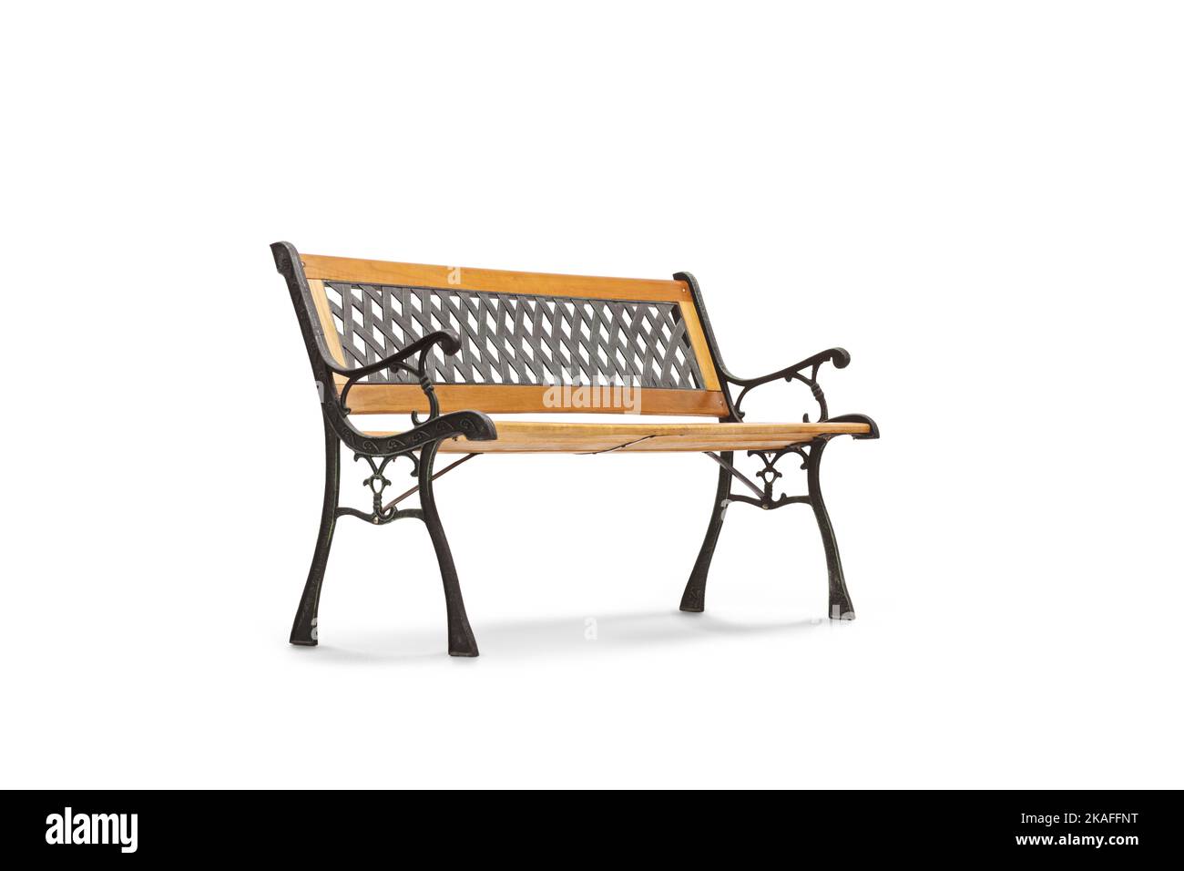 Park bench metal Cut Out Stock Images & Pictures - Alamy