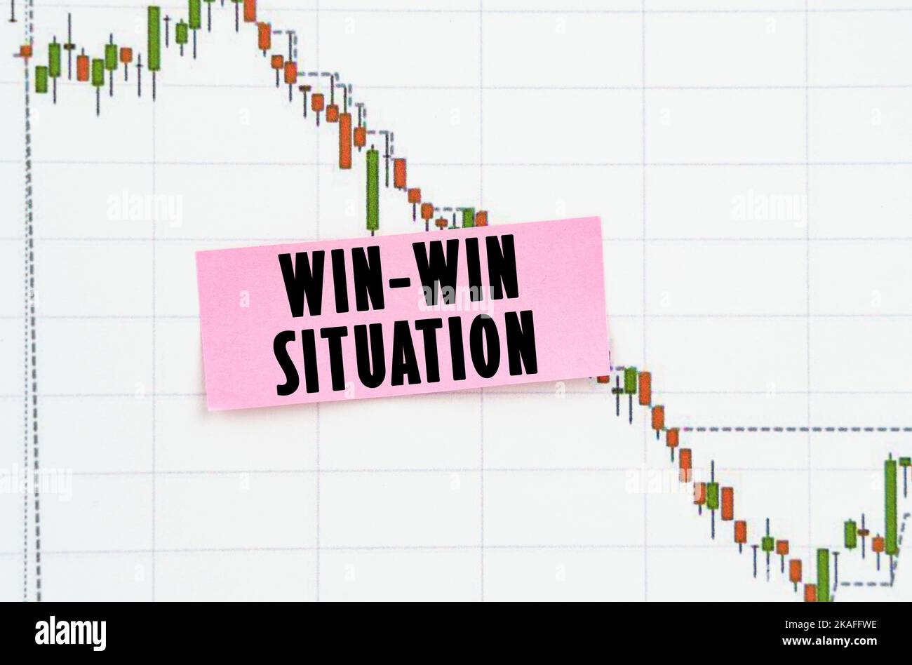 Business and trading concept. Against the background of the quote chart ...