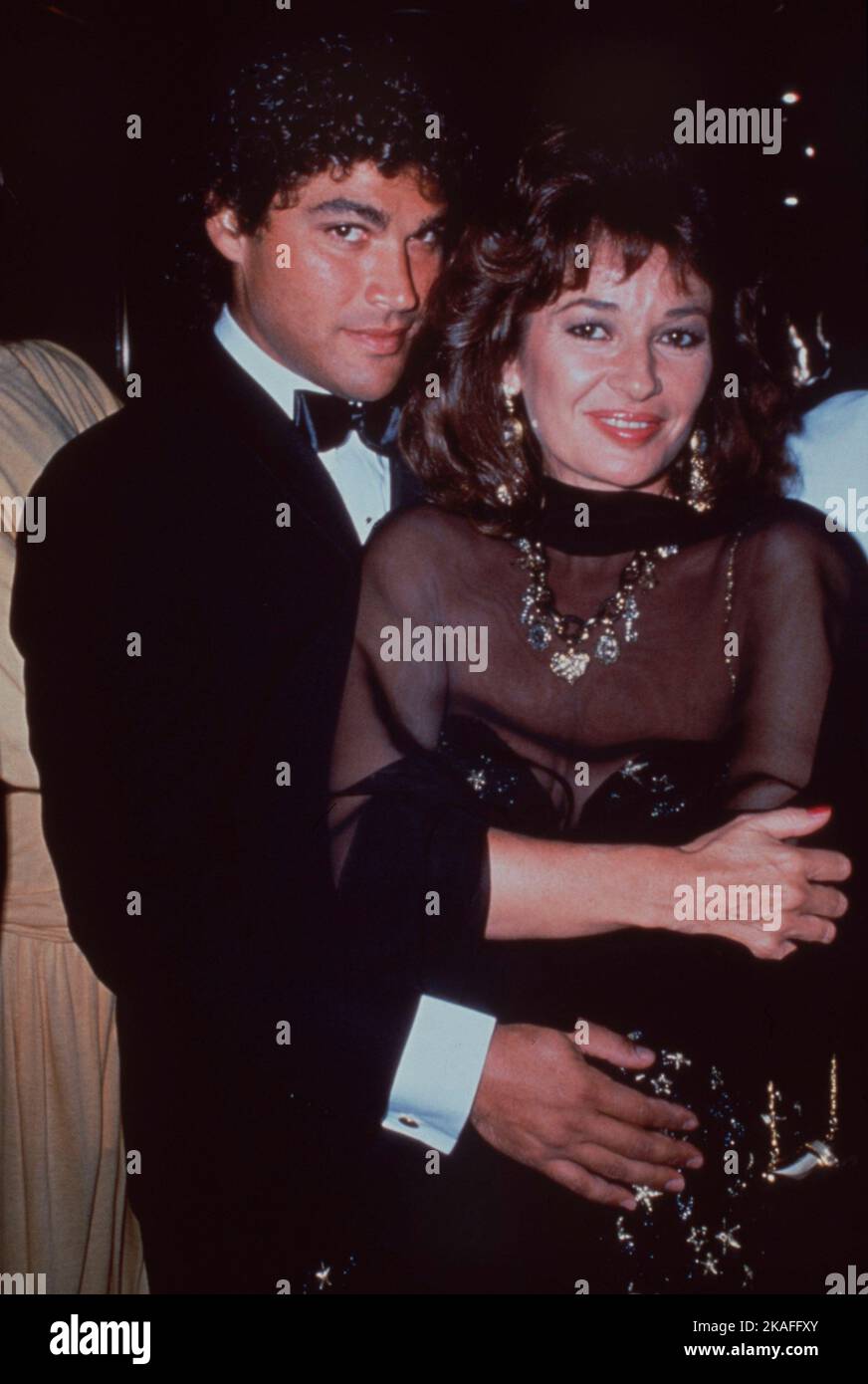 Los Angeles.CA.USA. LIBRARY. Stephanie Beacham and Steve Silver. Circa ...
