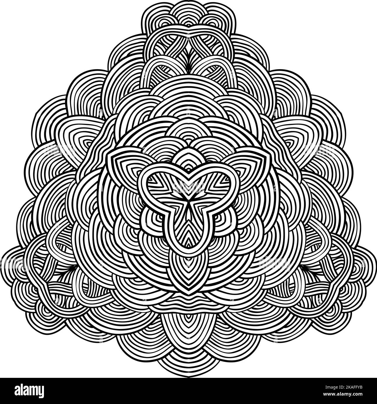 Abstract free drawing lace pattern for decoration. Decorative doodle ...