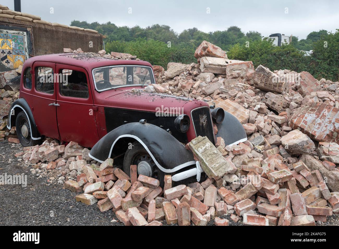 Tarrant Hinton.Dorset.United Kingdom.August 25th 2022.A scrap Austin ...
