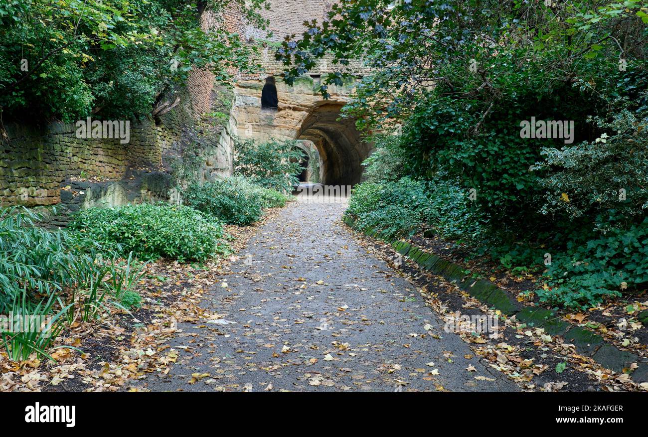 Bunter sandstone nottingham castle sandstone hi-res stock photography ...