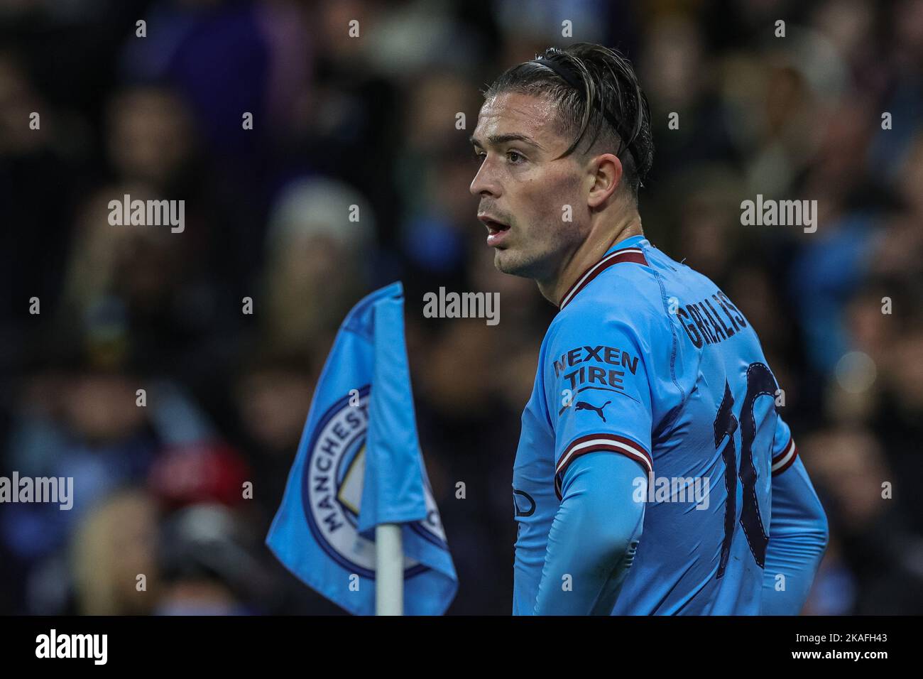 Jack Grealish #10 of Manchester City during the UEFA Champions League ...