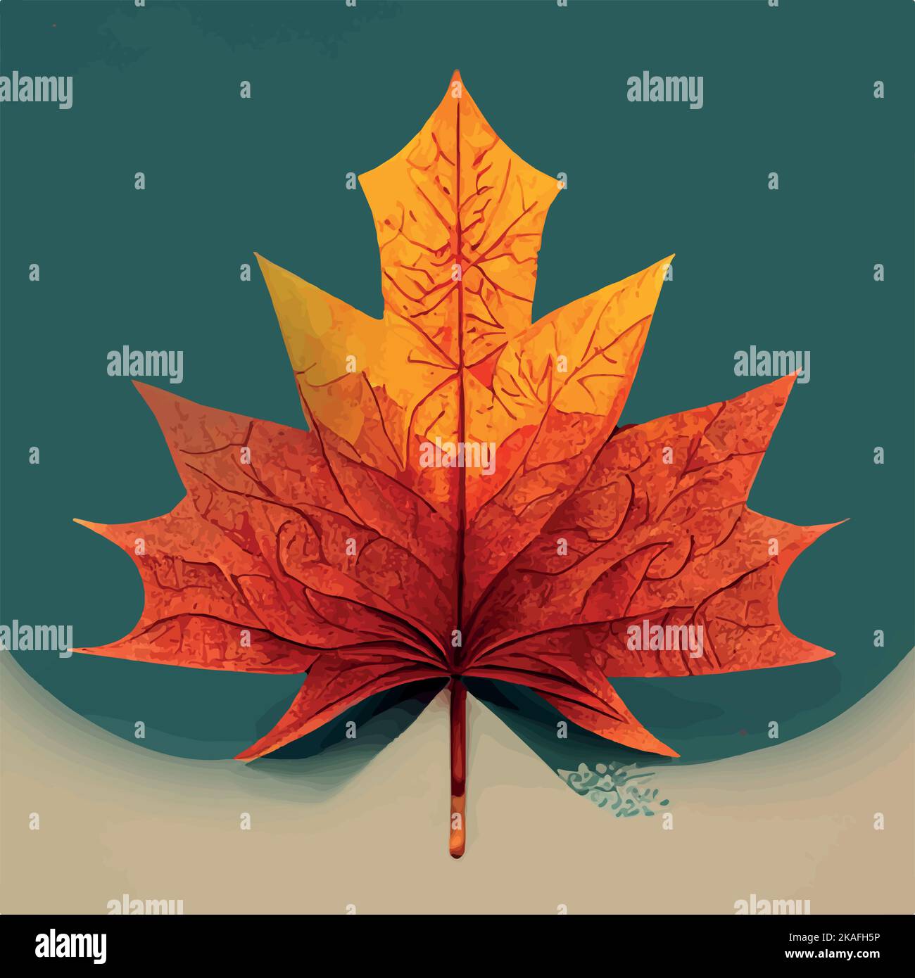 Colourful maple leaf Stock Vector Images - Alamy