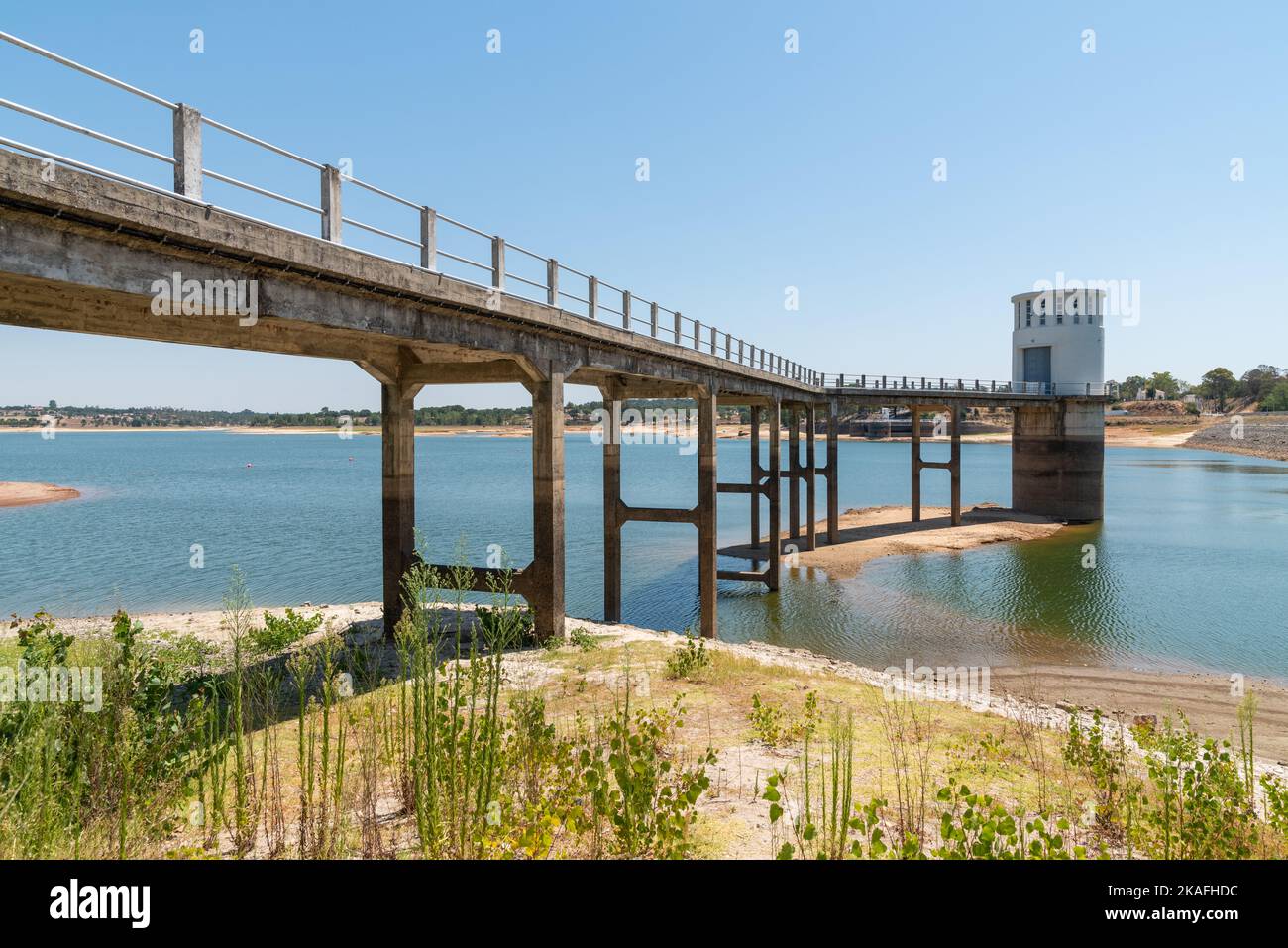 The Montargil Dam and Bridge in the municipality of Ponte de Sor ...