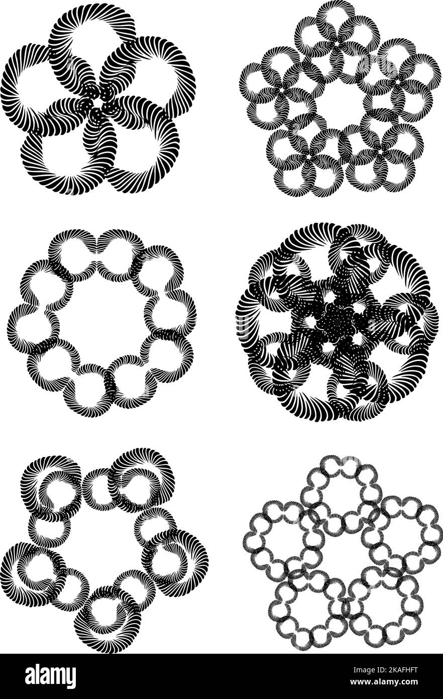 Collection of design elements. Frames and borders Stock Vector Image ...