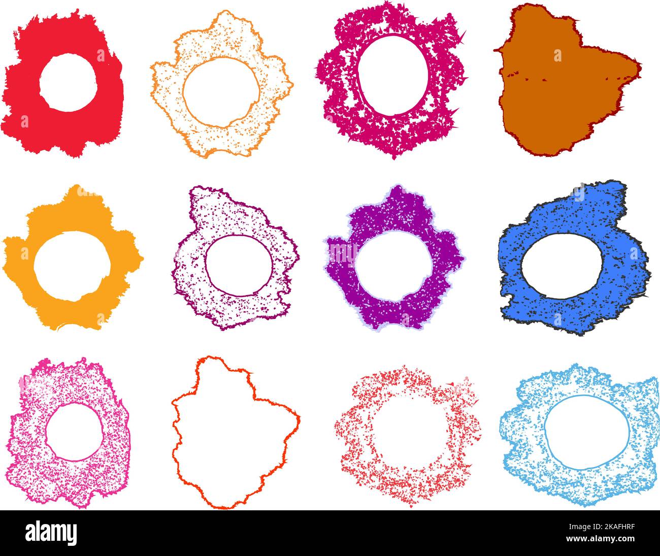 Collection of design elements. Frames and borders Stock Vector Image ...