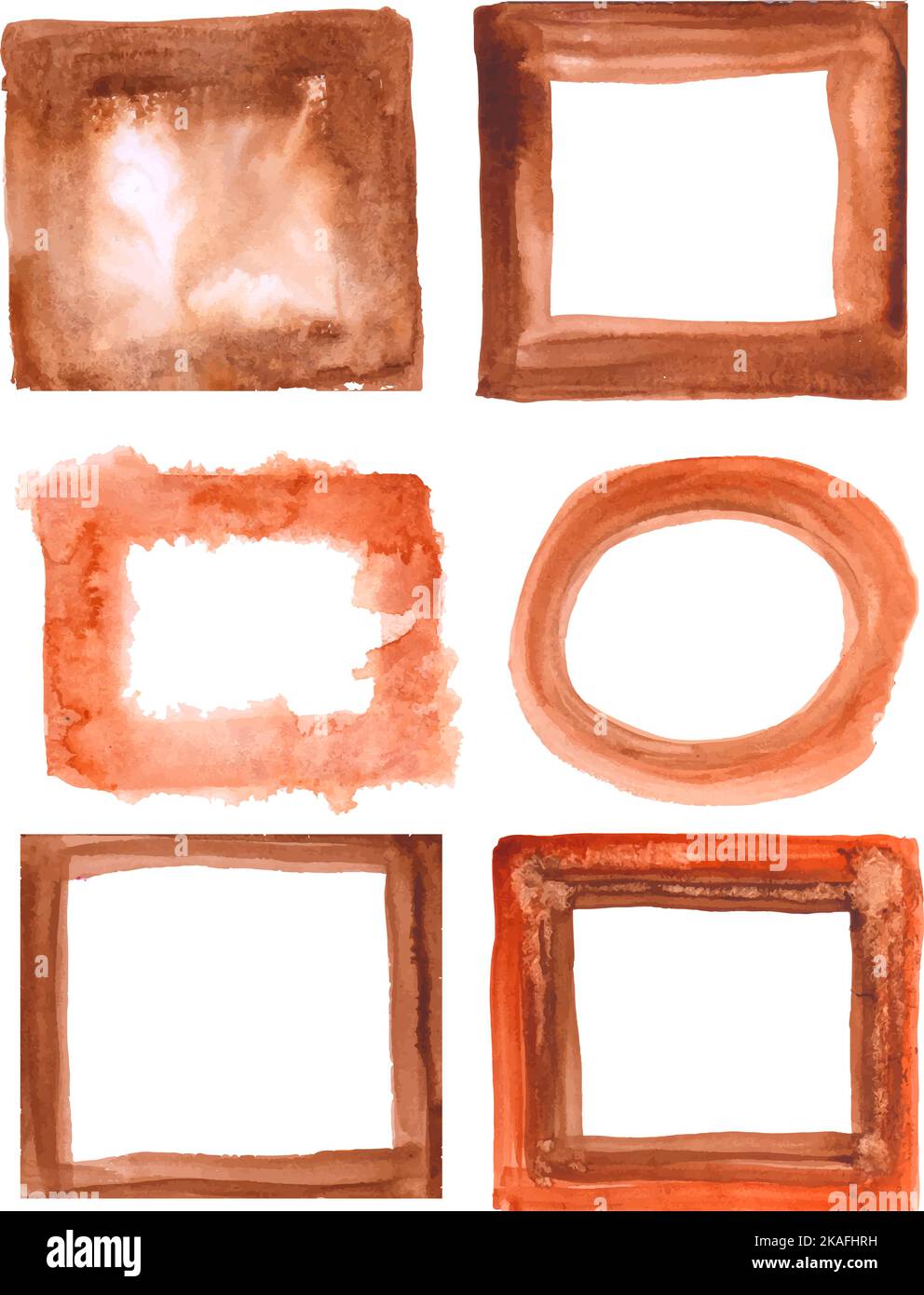 Collection of design elements. Frames and borders Stock Vector Image ...