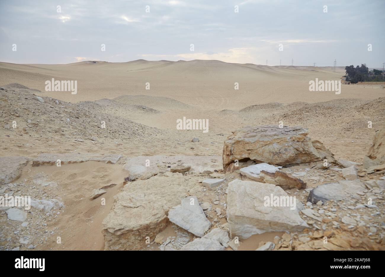 The Ruins of Abu Gorab's 5th Dynasty Sun Temple Stock Photo - Alamy