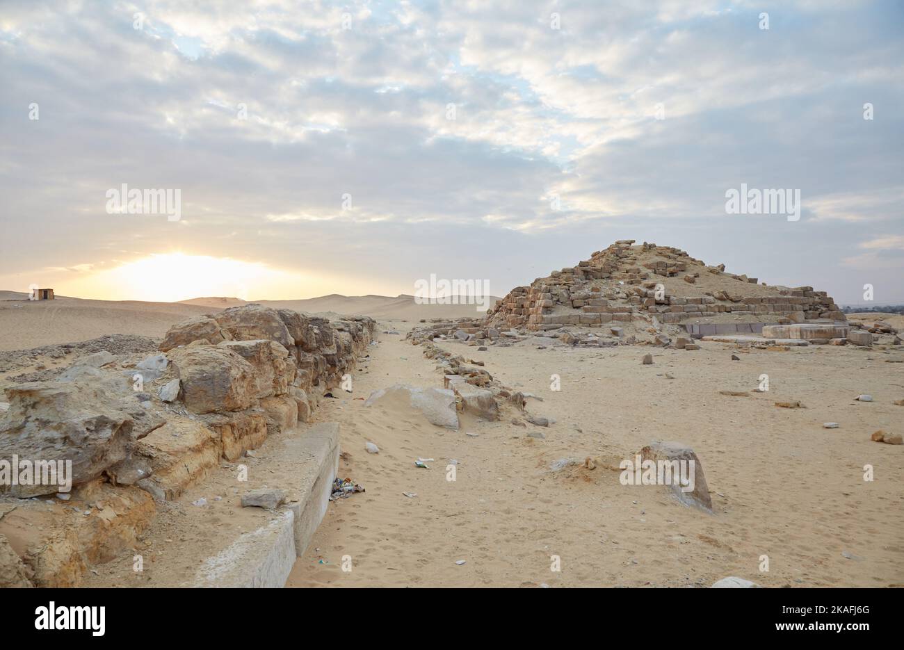 The First-Ever Egyptian Obelisk at Abu Gorab Stock Photo - Alamy