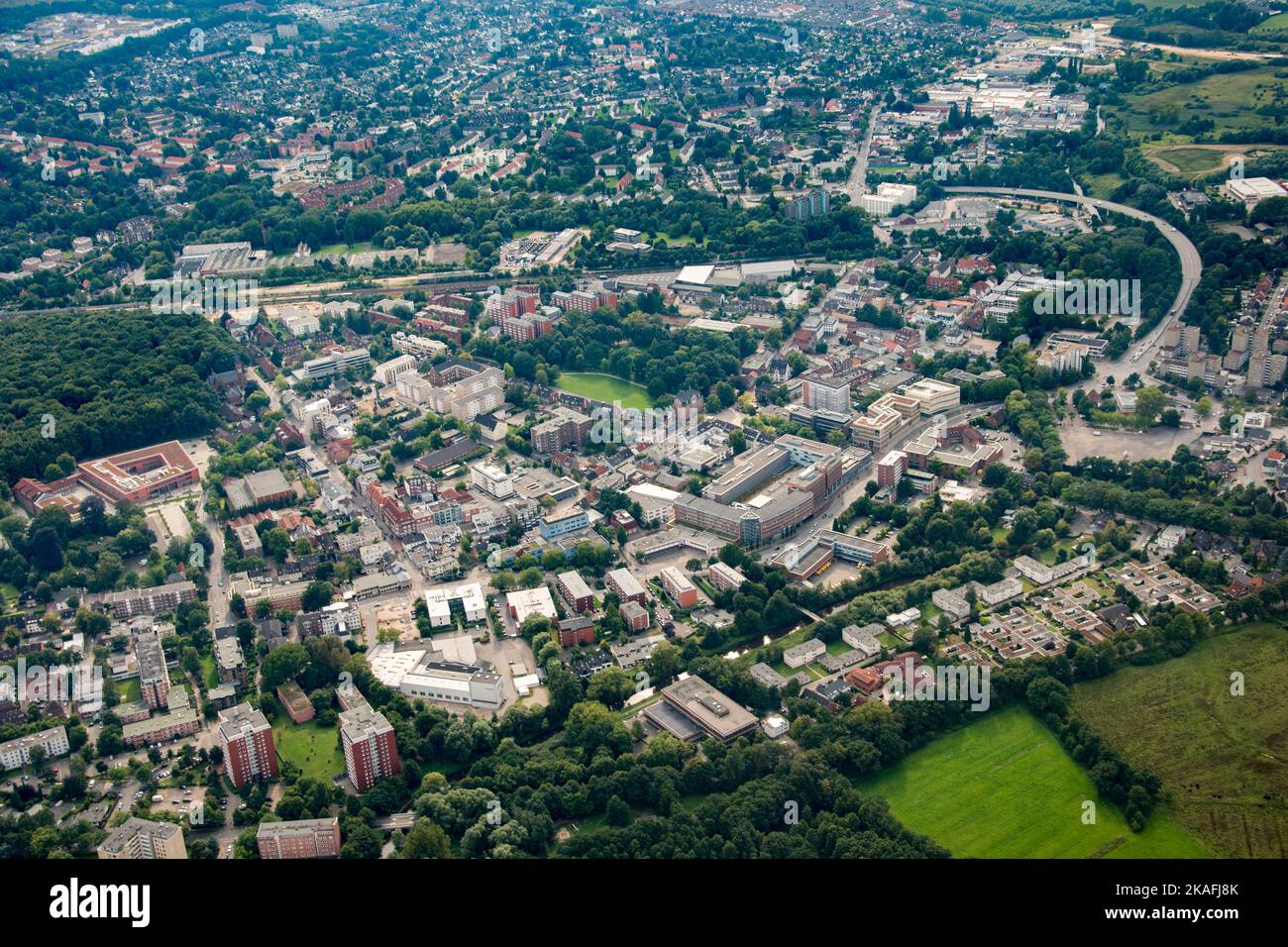 Panorama from the west coast of the north of Germany. Westerhever, NOK ...