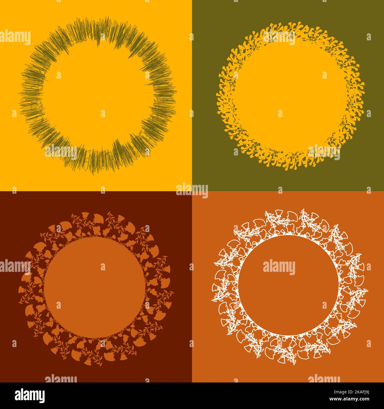 Collection of design elements. Frames and borders Stock Vector Image ...