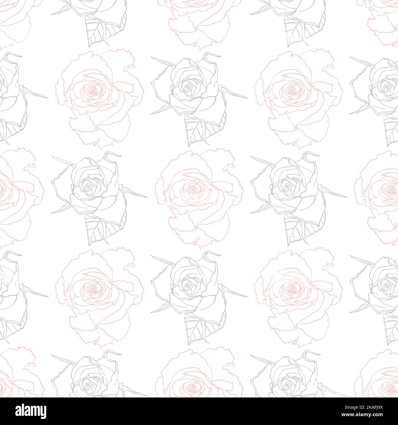 Vector seamless minimalistic style floral pattern. Abstract decorative ...