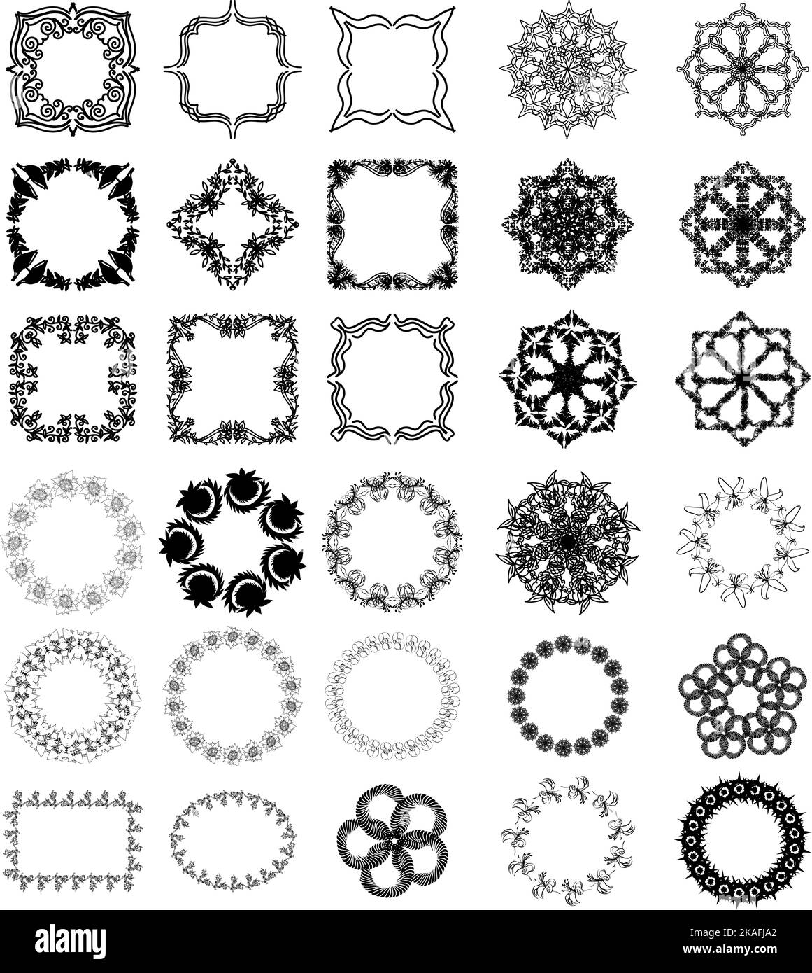 Border branding concept design Black and White Stock Photos & Images ...