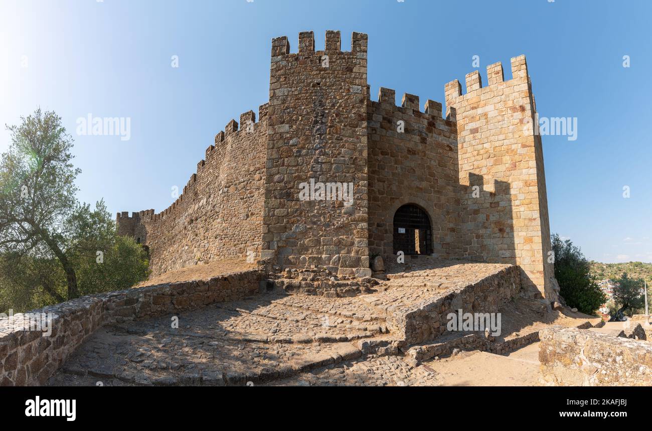 The Castle of Belver in Gaviao, Portalegre, Portugal Stock Photo - Alamy