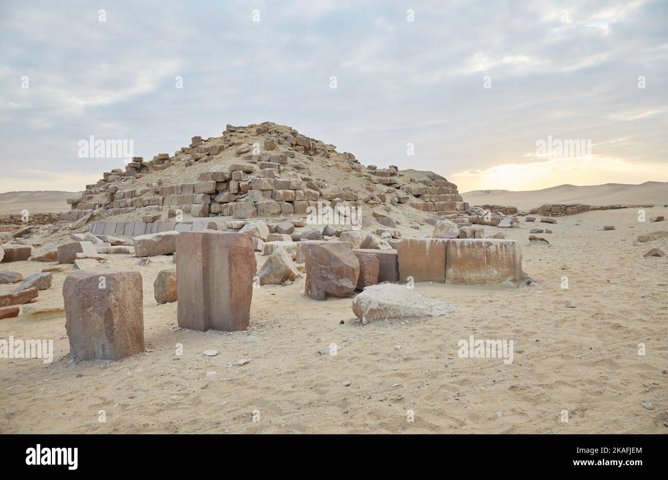 The First-Ever Egyptian Obelisk at Abu Gorab Stock Photo - Alamy