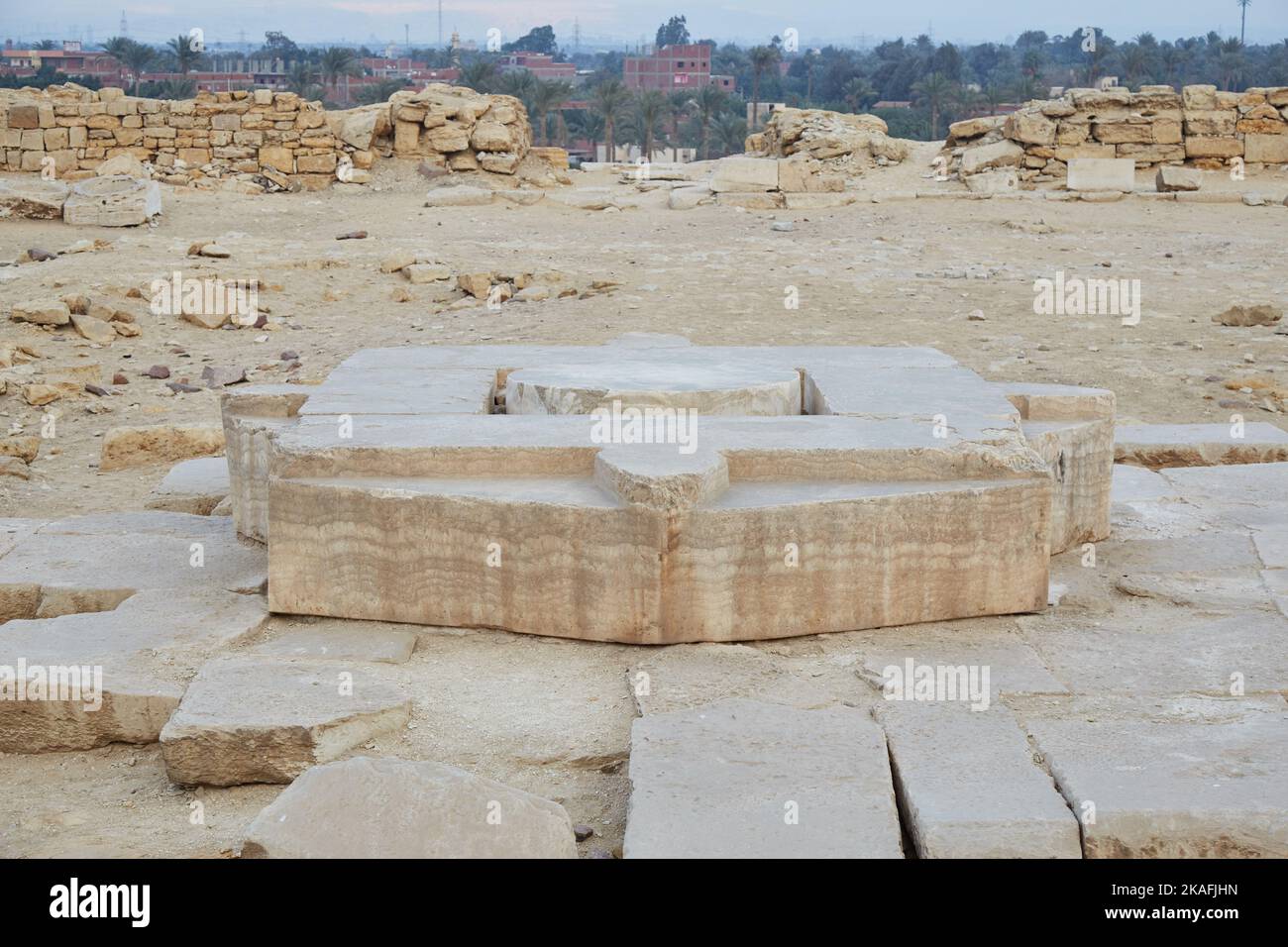 The Beautiful Alabaster Altar of Abu Gorab Stock Photo - Alamy
