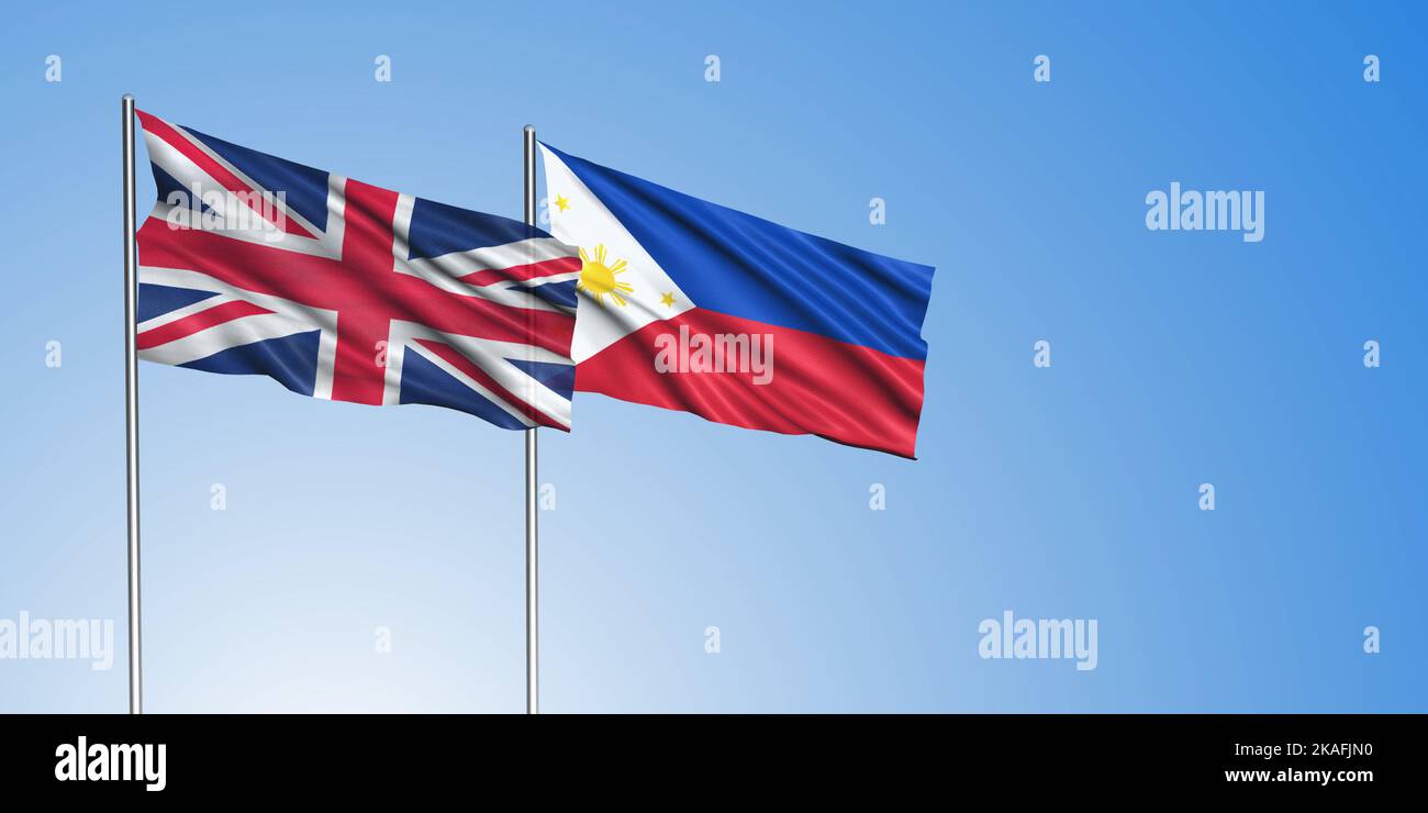 Philippines england flag hi-res stock photography and images - Alamy