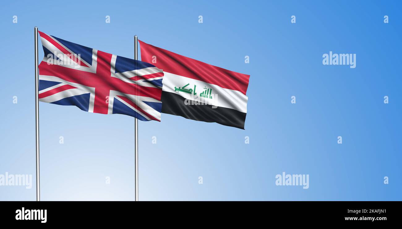 Iraq united kingdom flag hi-res stock photography and images - Alamy