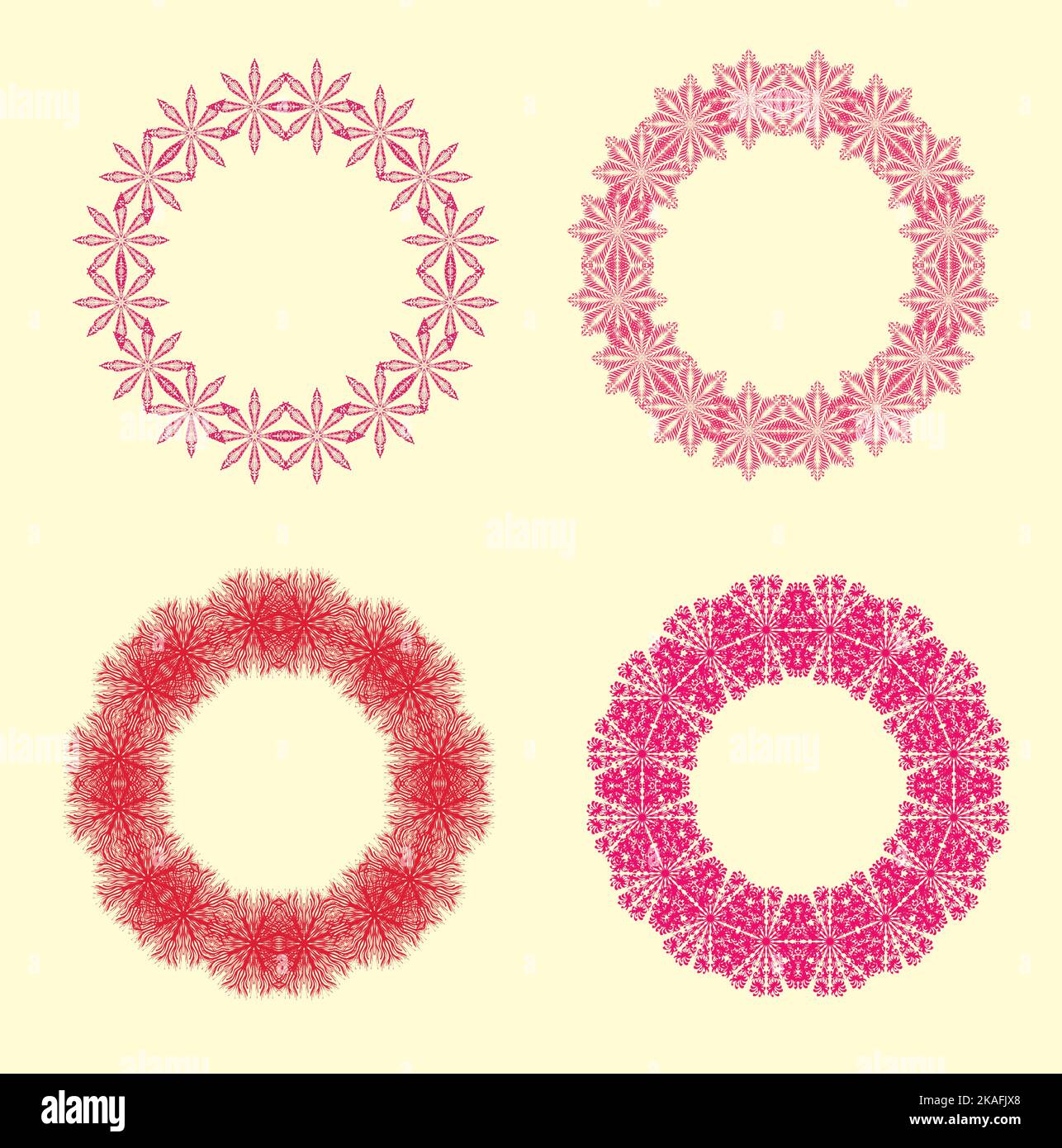 Collection of design elements. Frames and borders Stock Vector Image ...