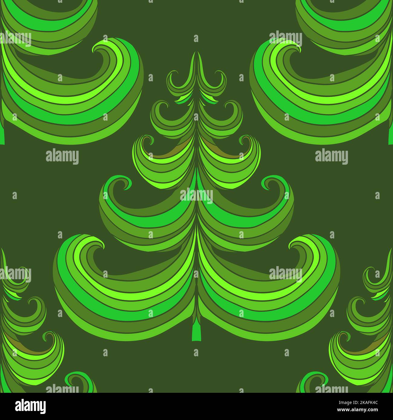 Stylized evergreen trees hi-res stock photography and images - Alamy