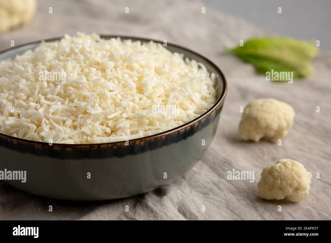 Raw cauliflower rice in hi-res stock photography and images - Alamy