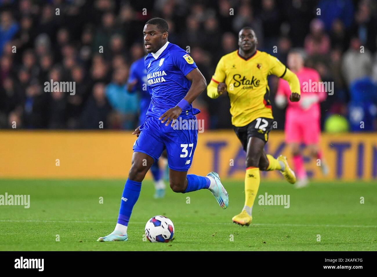 Niels Nkounkou #37 of Cardiff City during the Sky Bet Championship ...